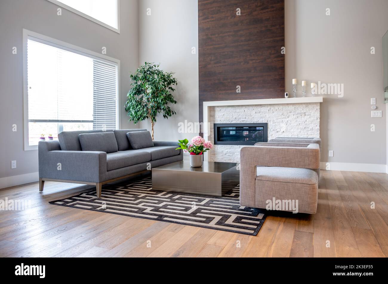 Sitting room in a modern suburban home in Canada Stock Photo - Alamy