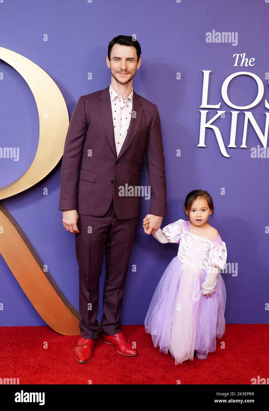 Harry Lloyd and his daughter Saylor attending the UK premiere of The ...