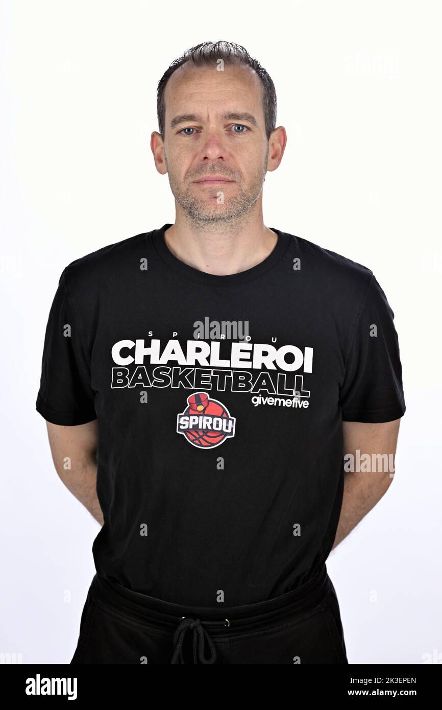 Spirou's assistant coach Fred Wilmot poses at a photoshoot of Belgian ...