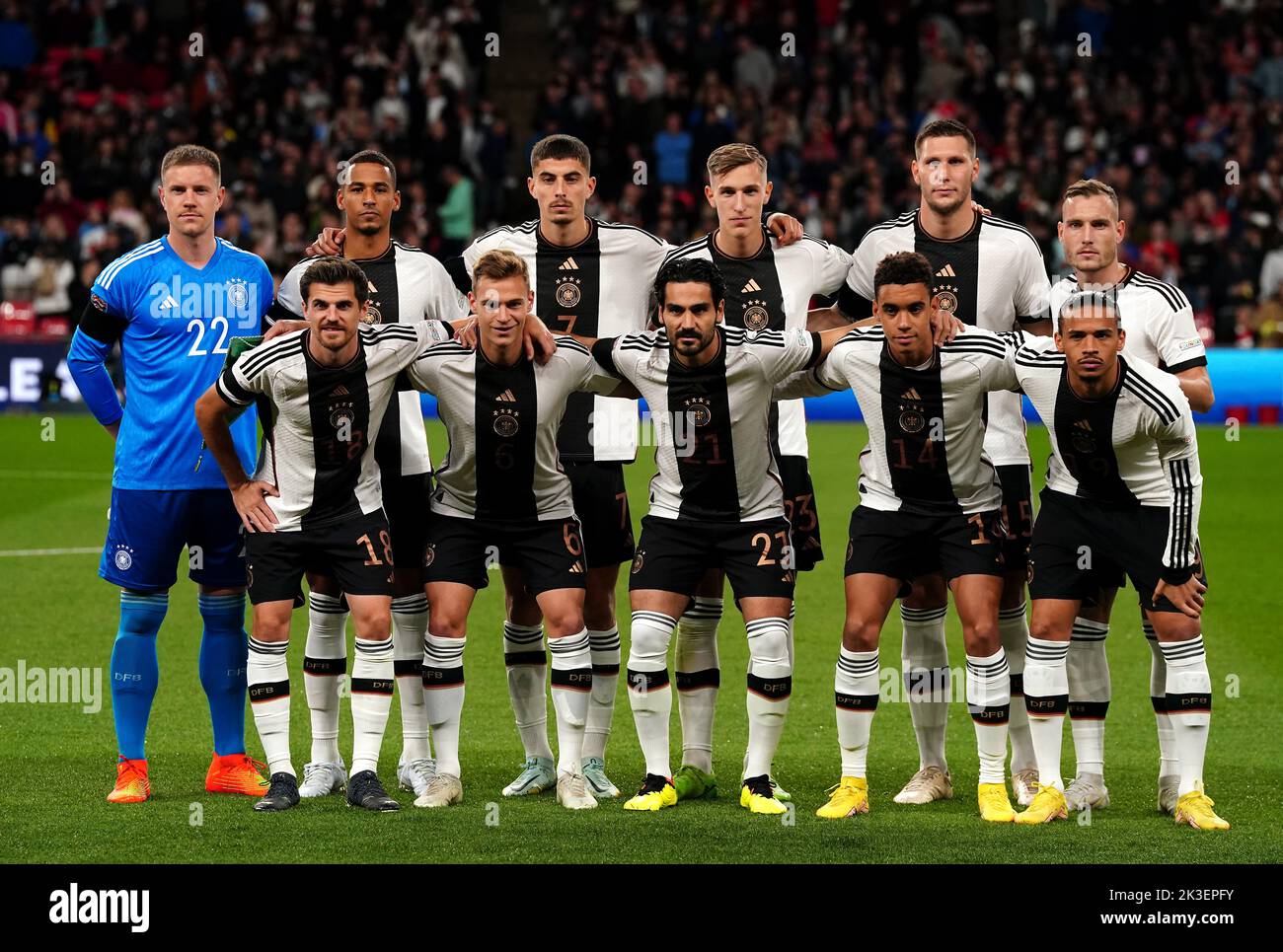 Germany starting line up during the UEFA Nations League match at ...