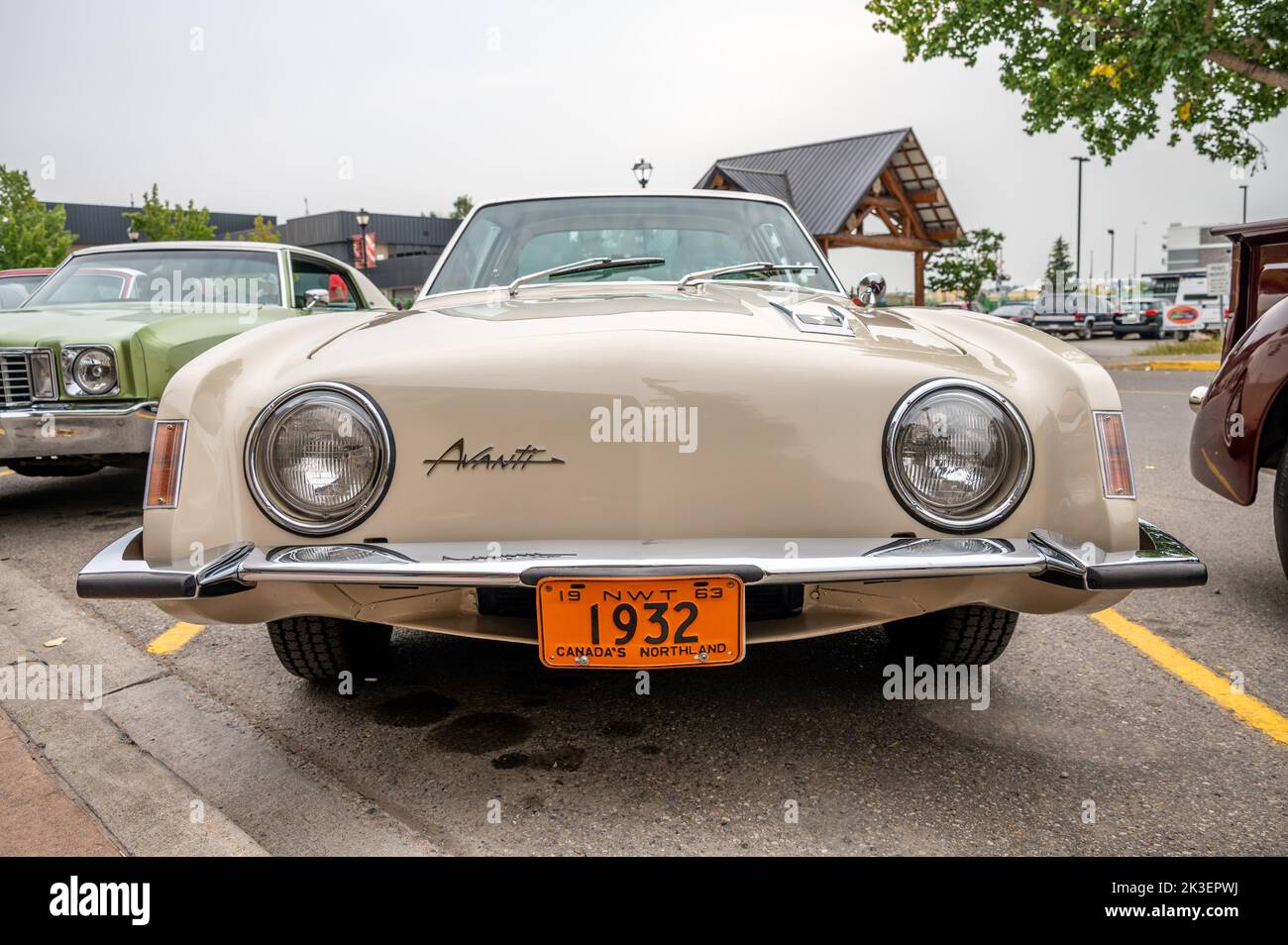 Cochrane, Alberta - September 11, 2022: A 1963 Studebaker Avanti car ...