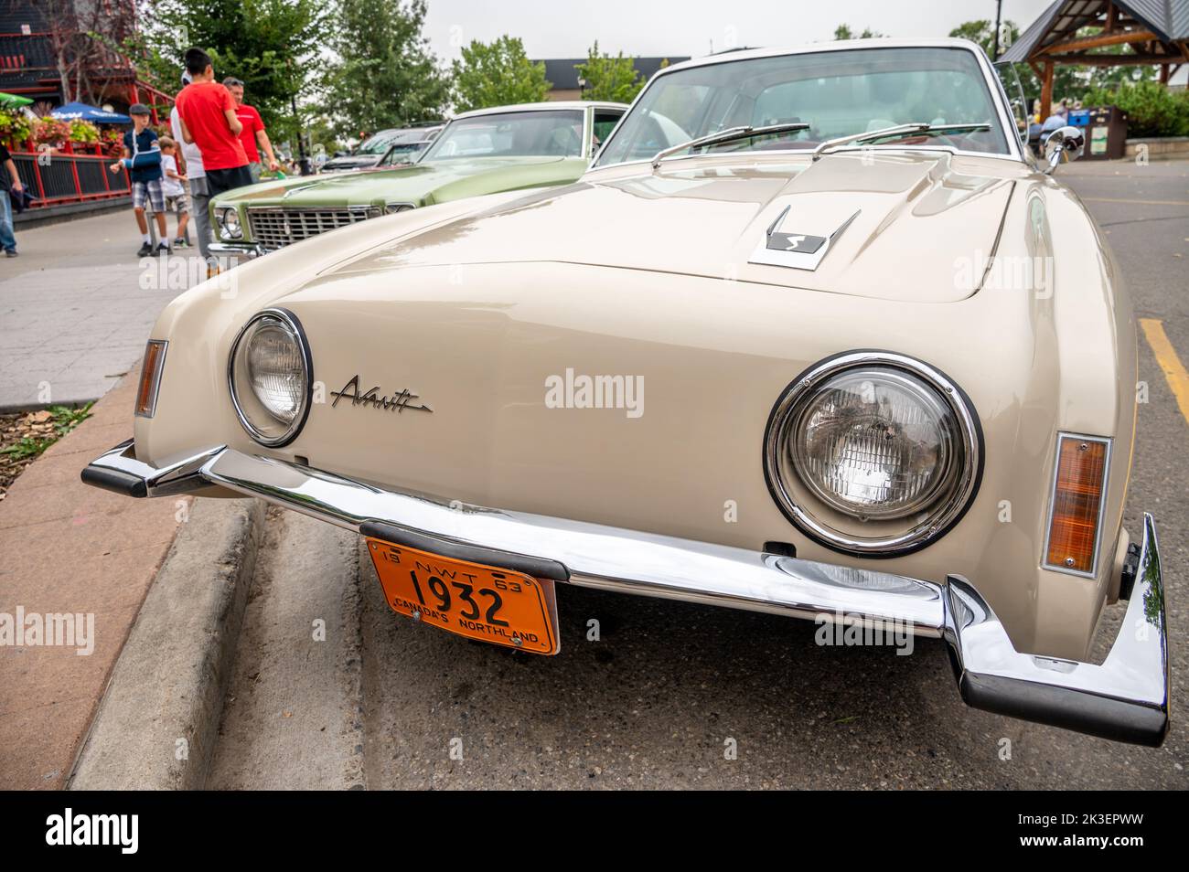Cochrane, Alberta - September 11, 2022: A 1963 Studebaker Avanti car ...