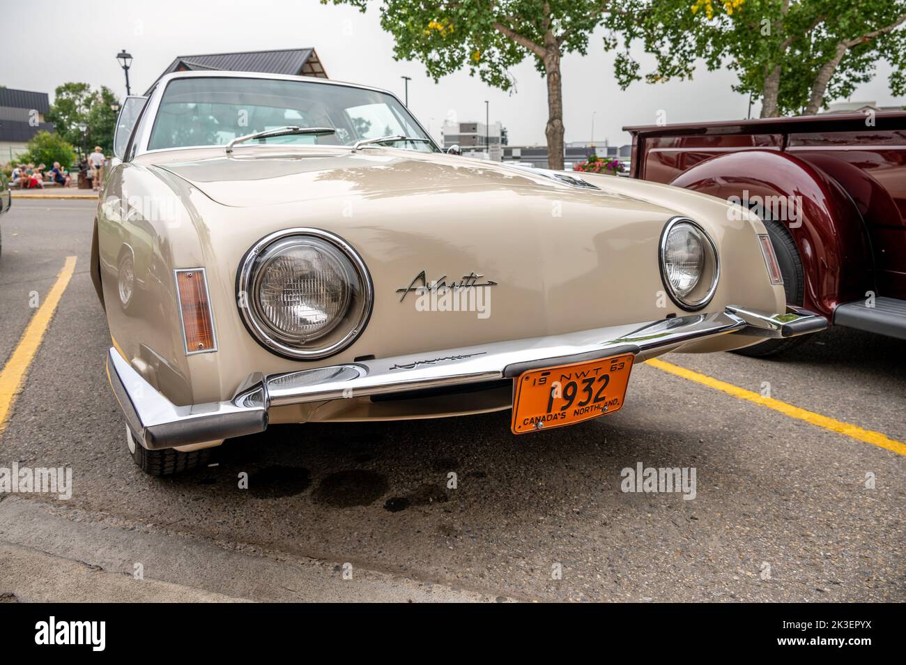 Cochrane, Alberta - September 11, 2022: A 1963 Studebaker Avanti car ...