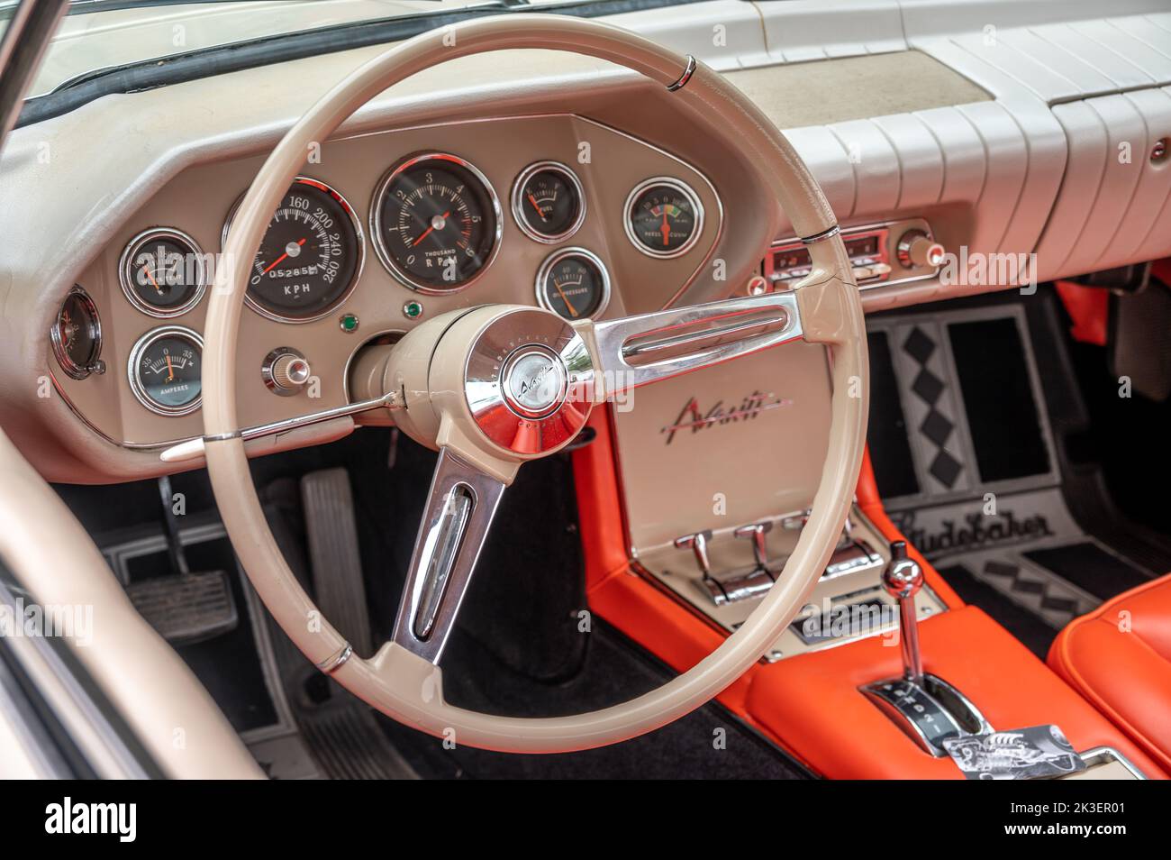 Cochrane, Alberta - September 11, 2022: A 1963 Studebaker Avanti car ...