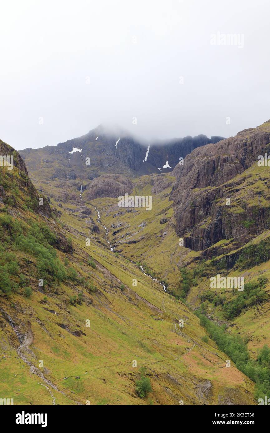 Glencoe, an ancient Highland landscape formed by a volcano hundreds of ...