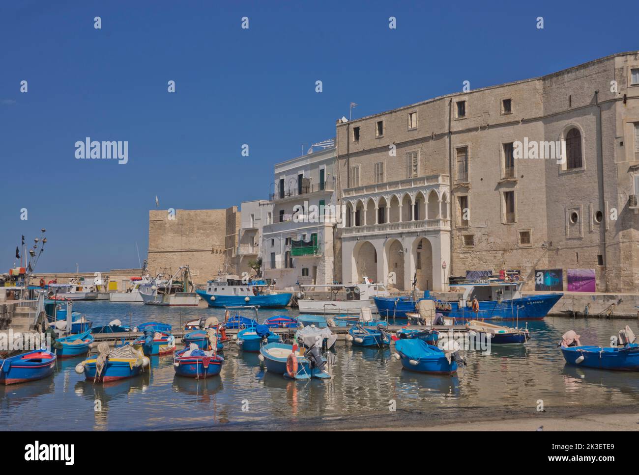 Views of harbour and old town of Monopoli, Puglia,Italy Stock Photo - Alamy