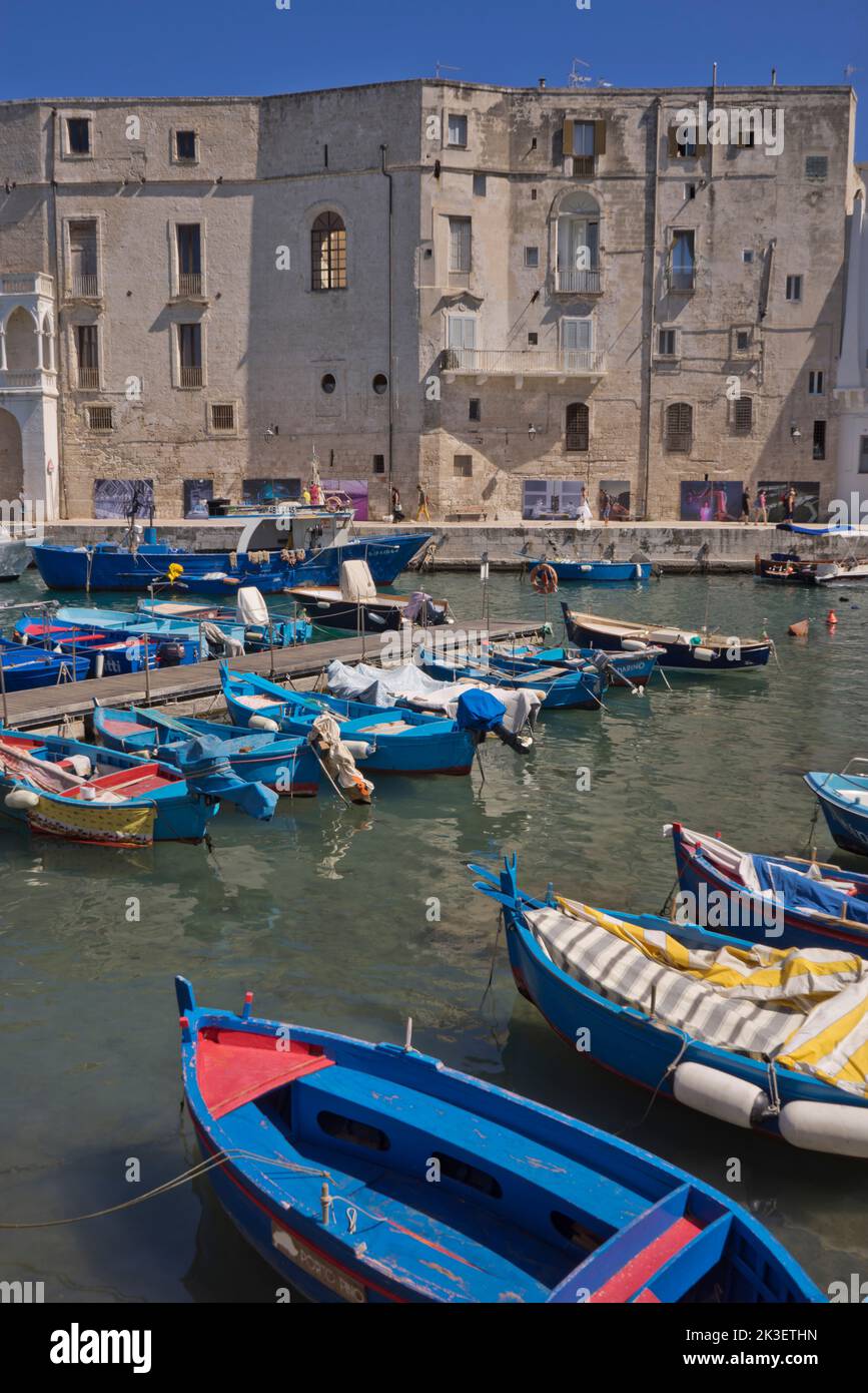 Views of harbour and old town of Monopoli, Puglia,Italy Stock Photo - Alamy