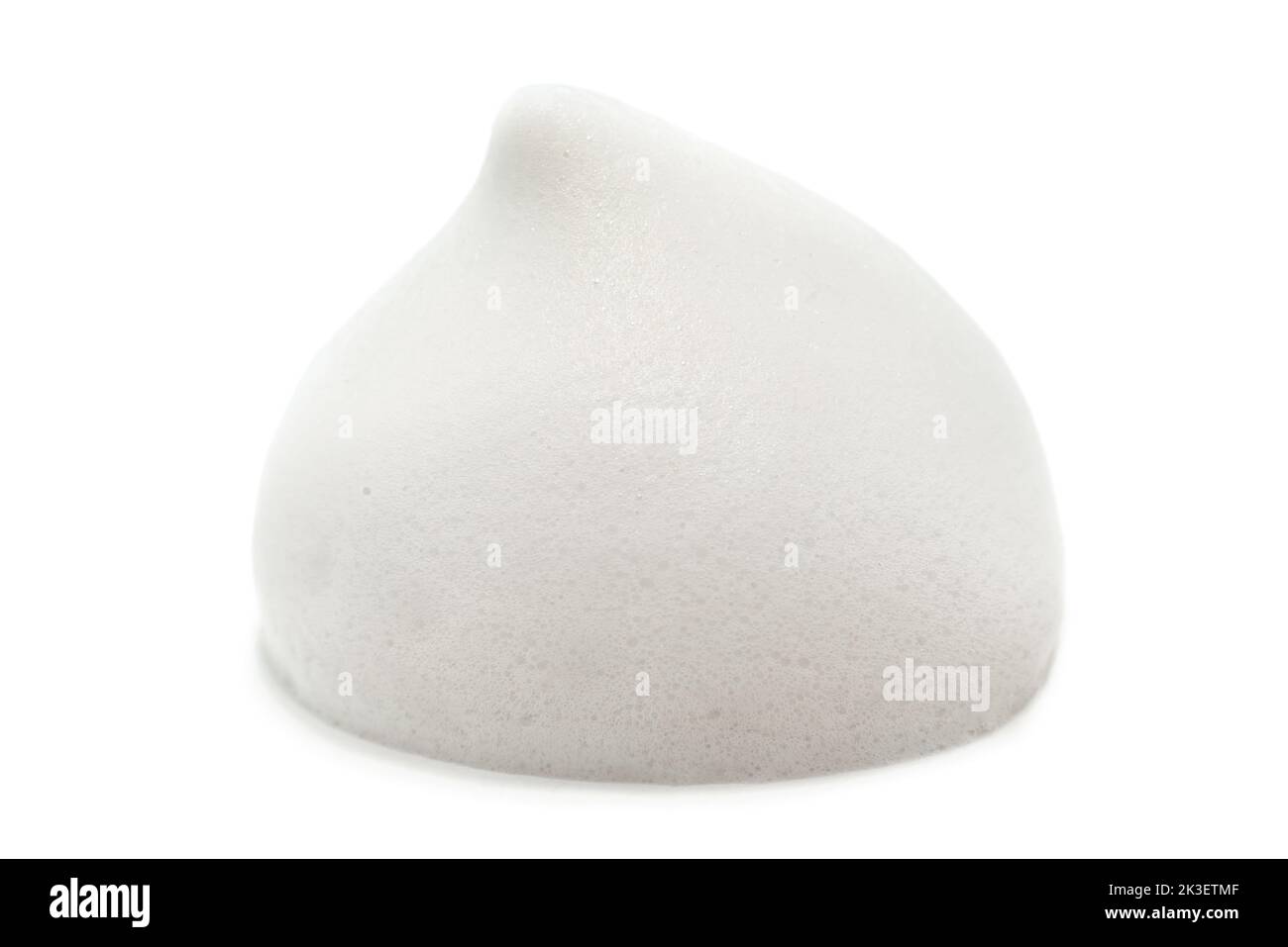 A drop of foam on a white background. Soap foam isolate Stock Photo - Alamy