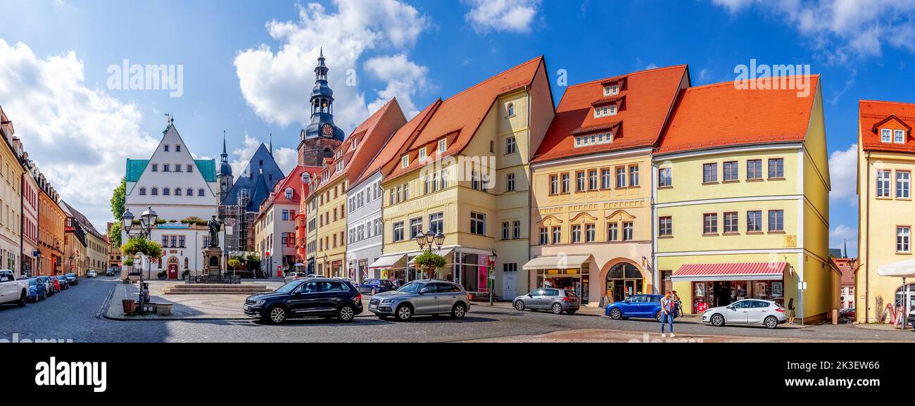 Market, Lutherstadt, Eisleben, Germany Stock Photo - Alamy