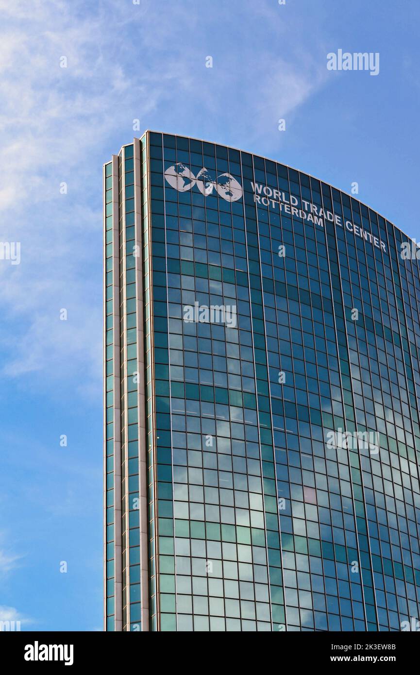 Rotterdam, Netherlands - August 2022: Exterior view of the World Trade ...