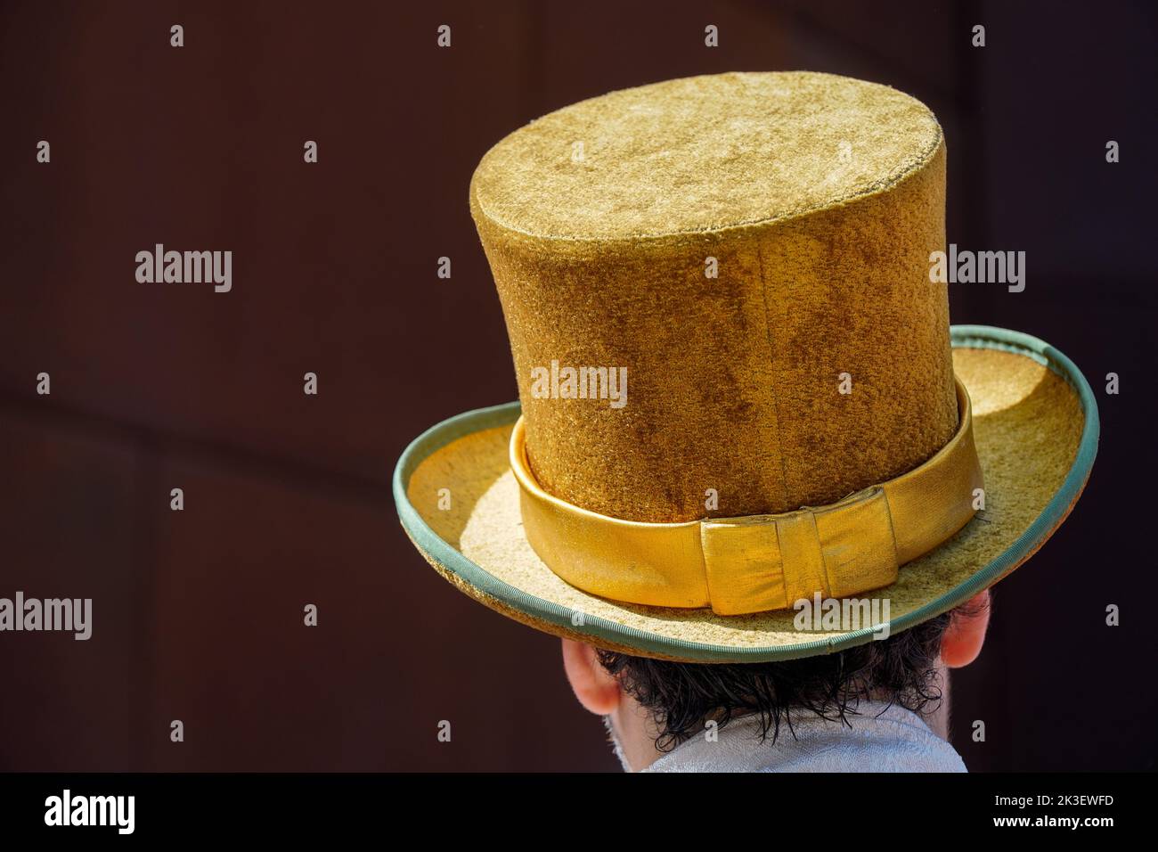 Golden hat of magician and artist Stock Photo - Alamy