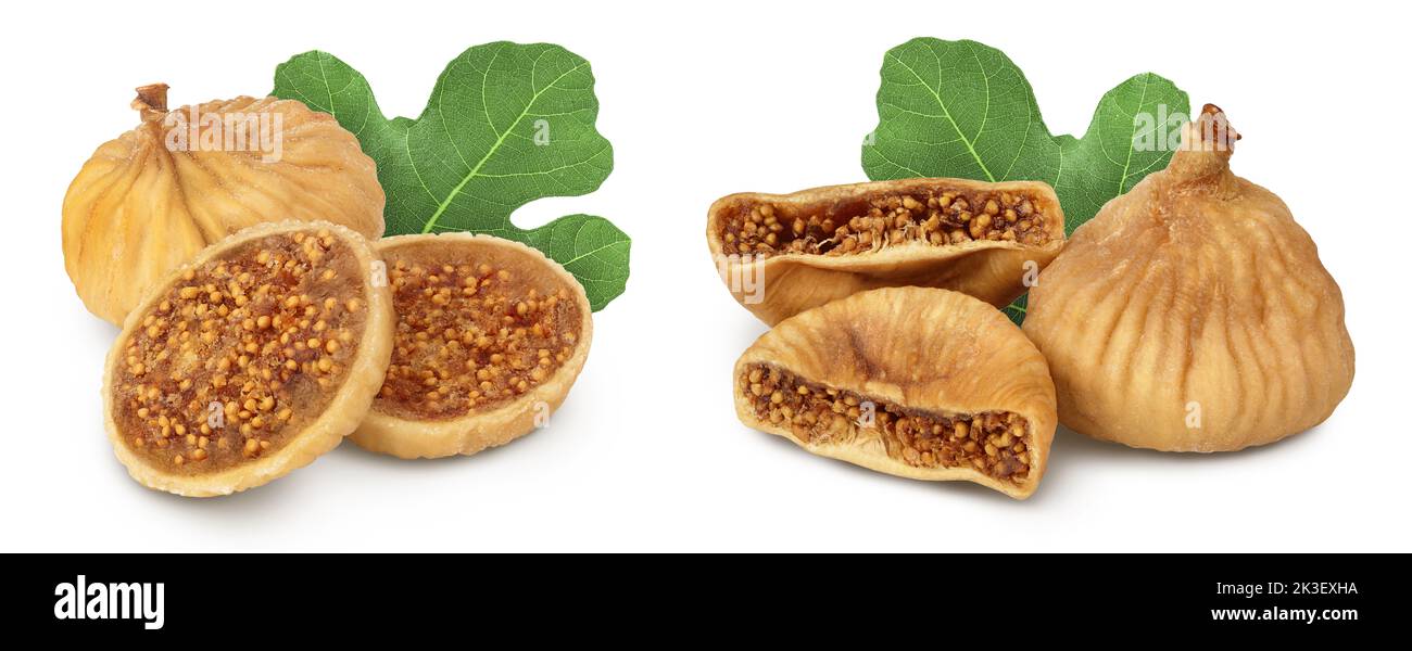 dried fig isolated on white background with full depth of field Stock ...
