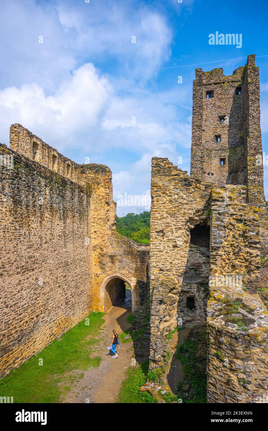 Okor - ruins of medieval castle near Prague Stock Photo - Alamy