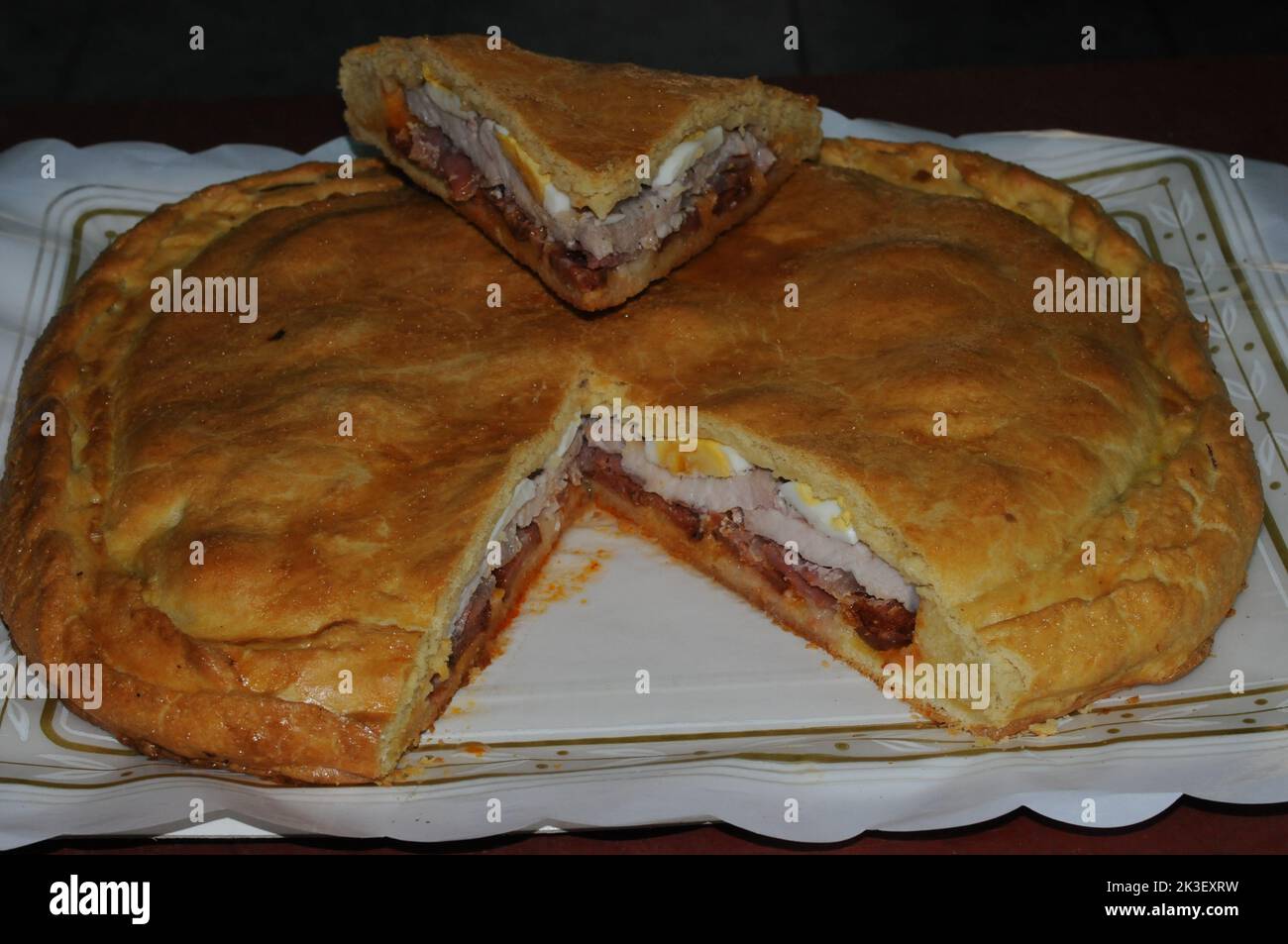 Tasty puff pastry empanadas with pork and chorizo Stock Photo - Alamy