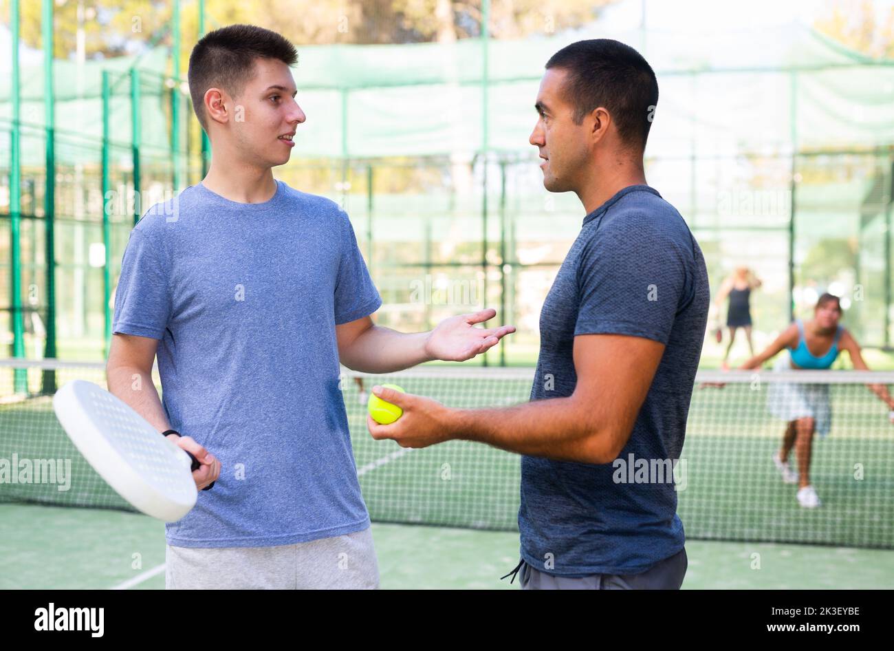 Padel active hands racket hi-res stock photography and images - Alamy