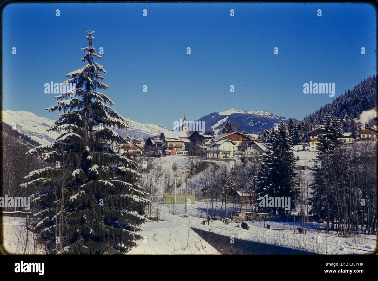 Les Contamines-Montjoie, Haute-Savoie, France, winter view, Archives ...