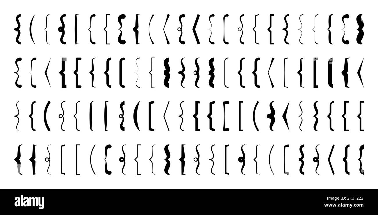 Text brackets collection, black quotation box. Curly, square and corner ...