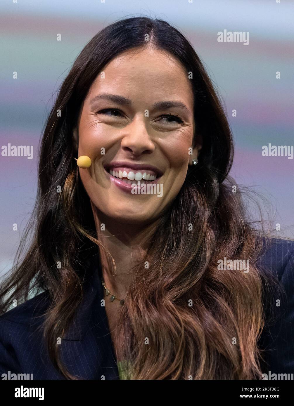 Munich, Germany. 26th Sep, 2022. Ana Ivanovic, former tennis player, is ...