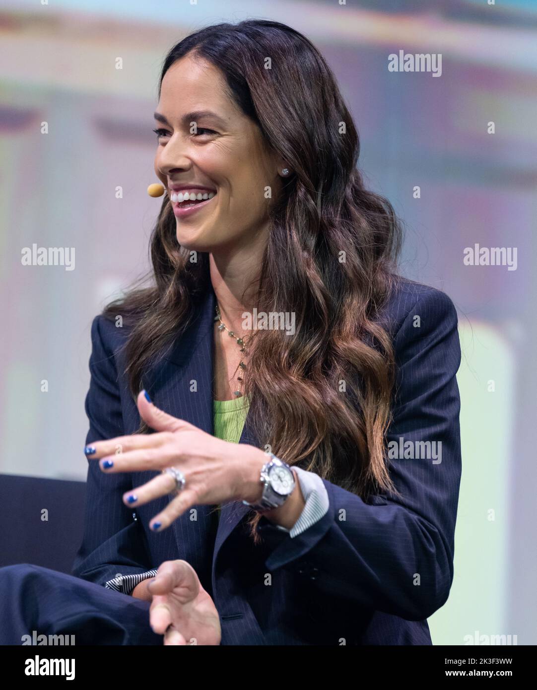 Munich, Germany. 26th Sep, 2022. Ana Ivanovic, former tennis player, is ...