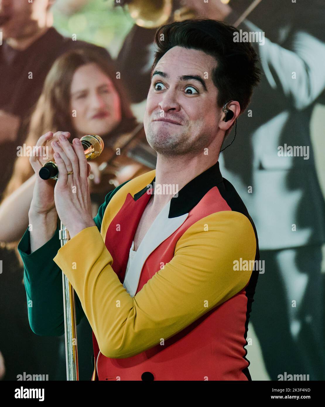 NEW YORK, NY, USA - AUGUST 19, 2022: Panic! at the Disco Perform on NBC ...