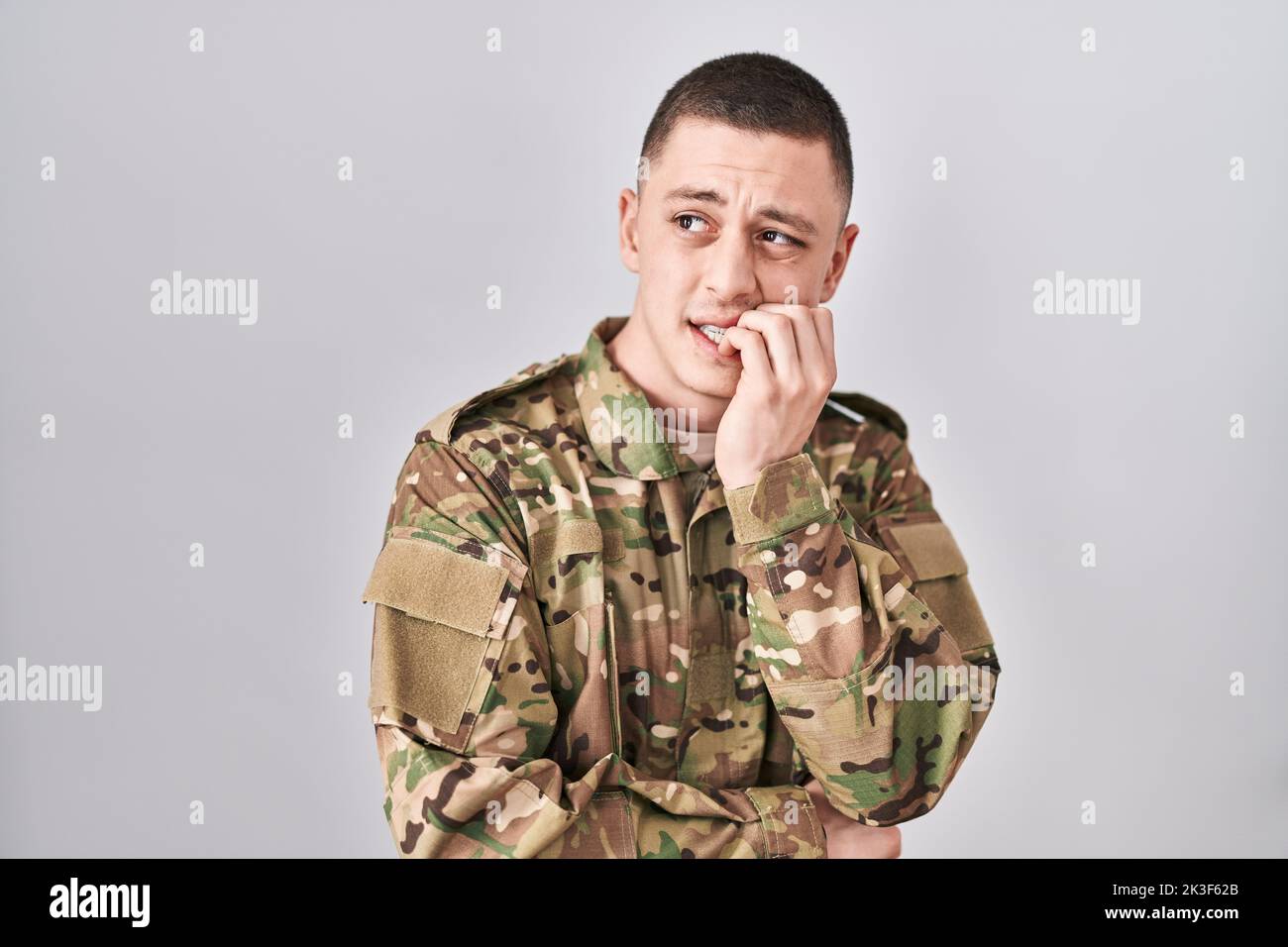 Shy soldier hi-res stock photography and images - Alamy