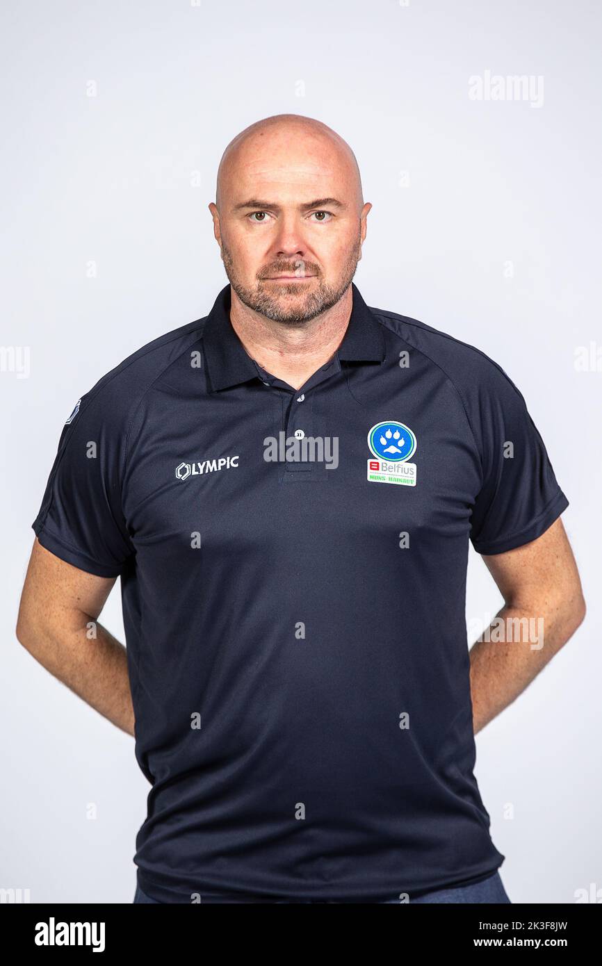 Mons' head coach Vedran Bosnic poses at a photoshoot of Belgian ...