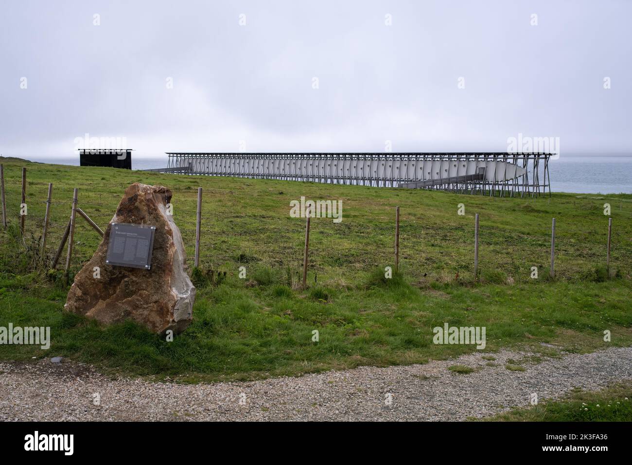 Vardo, Norway - August 3, 2022: Steilneset Memorial Site is a monument ...
