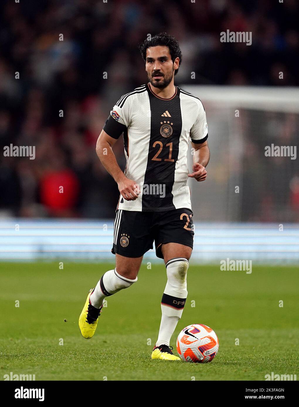 Germany's Ilkay Gundogan during the UEFA Nations League match at ...