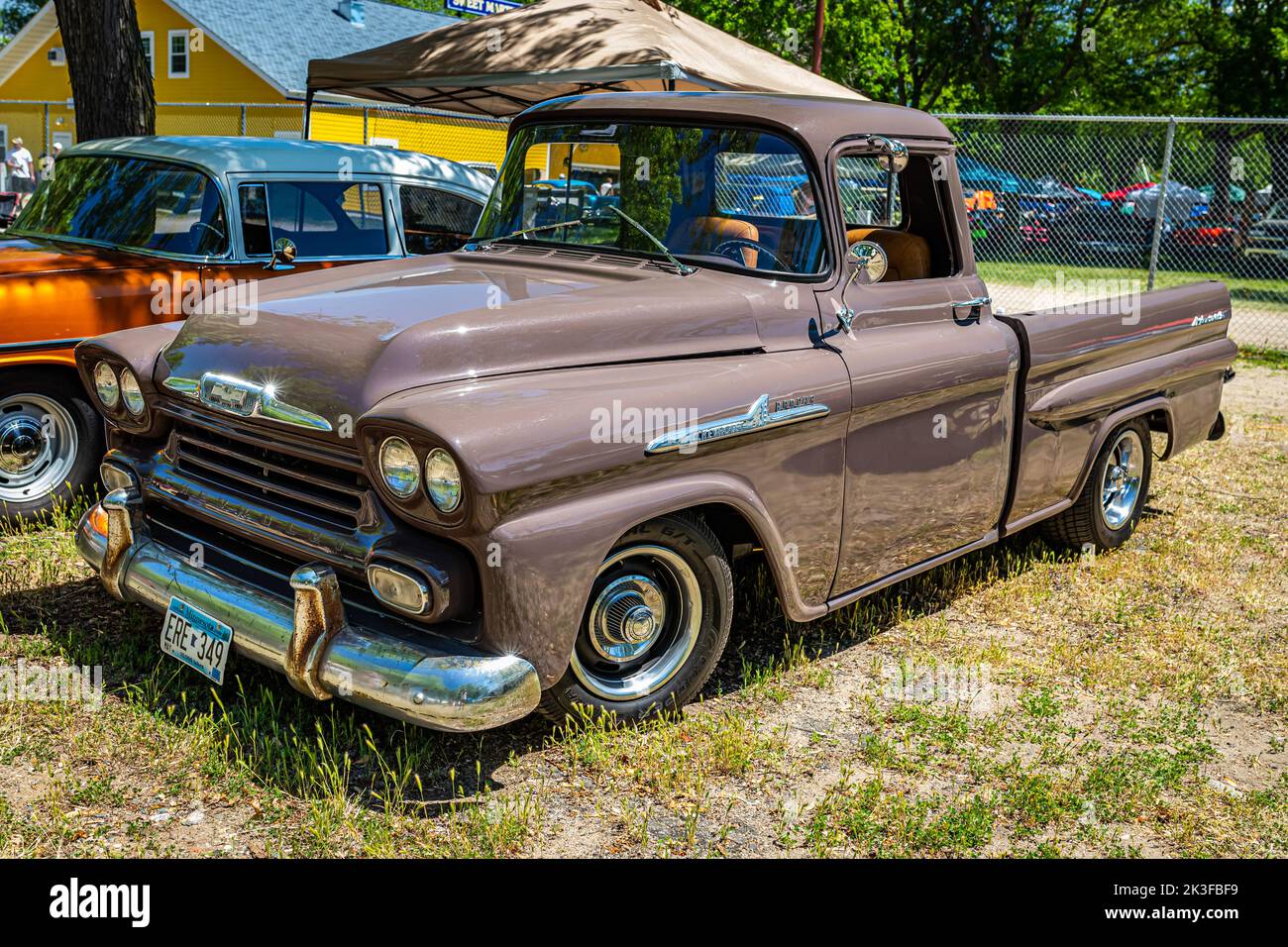 Falcon Heights, MN - June 18, 2022: High perspective front corner view ...