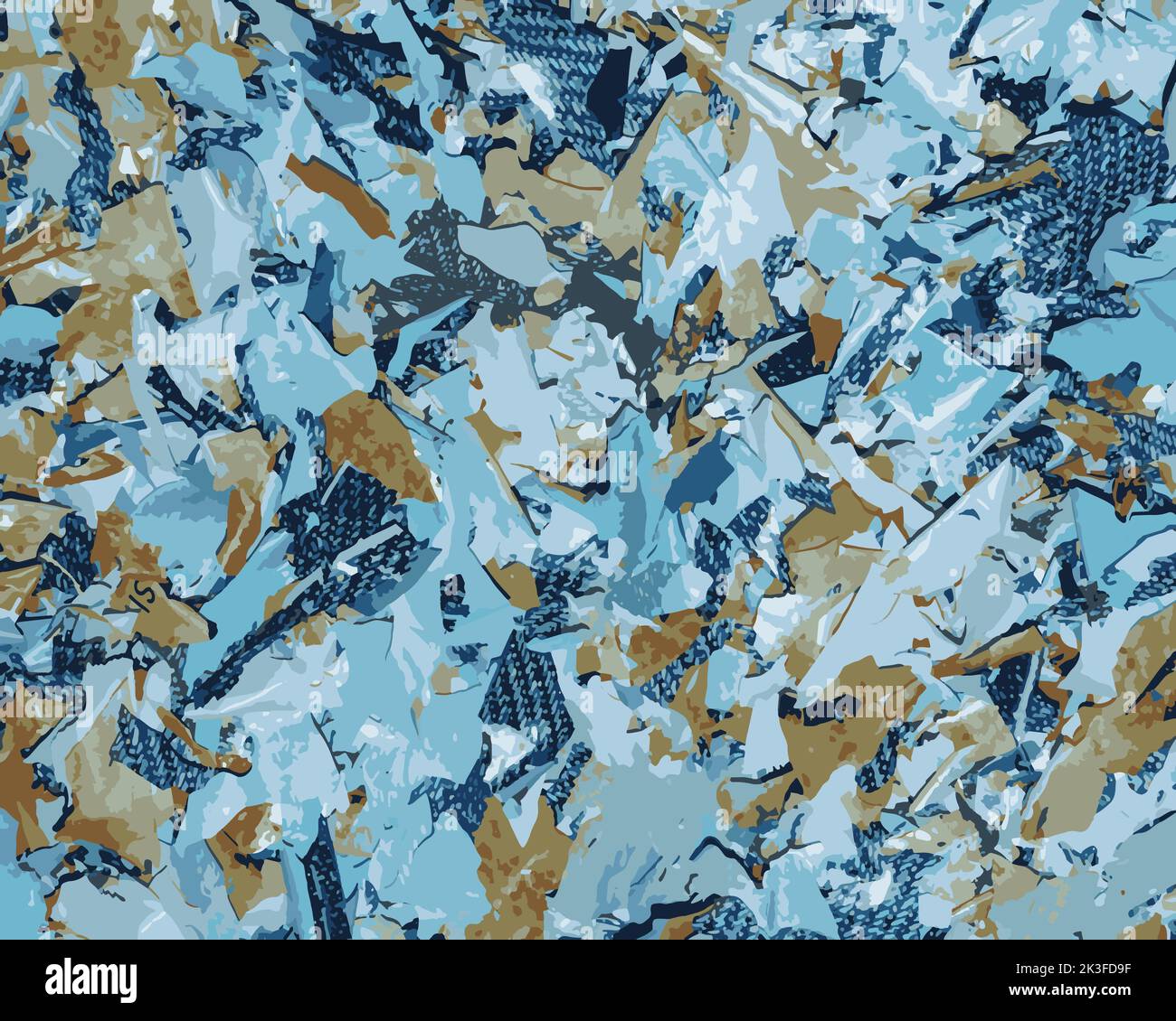 Realistic vector illustration of the remains of a biodegradable plastic ...