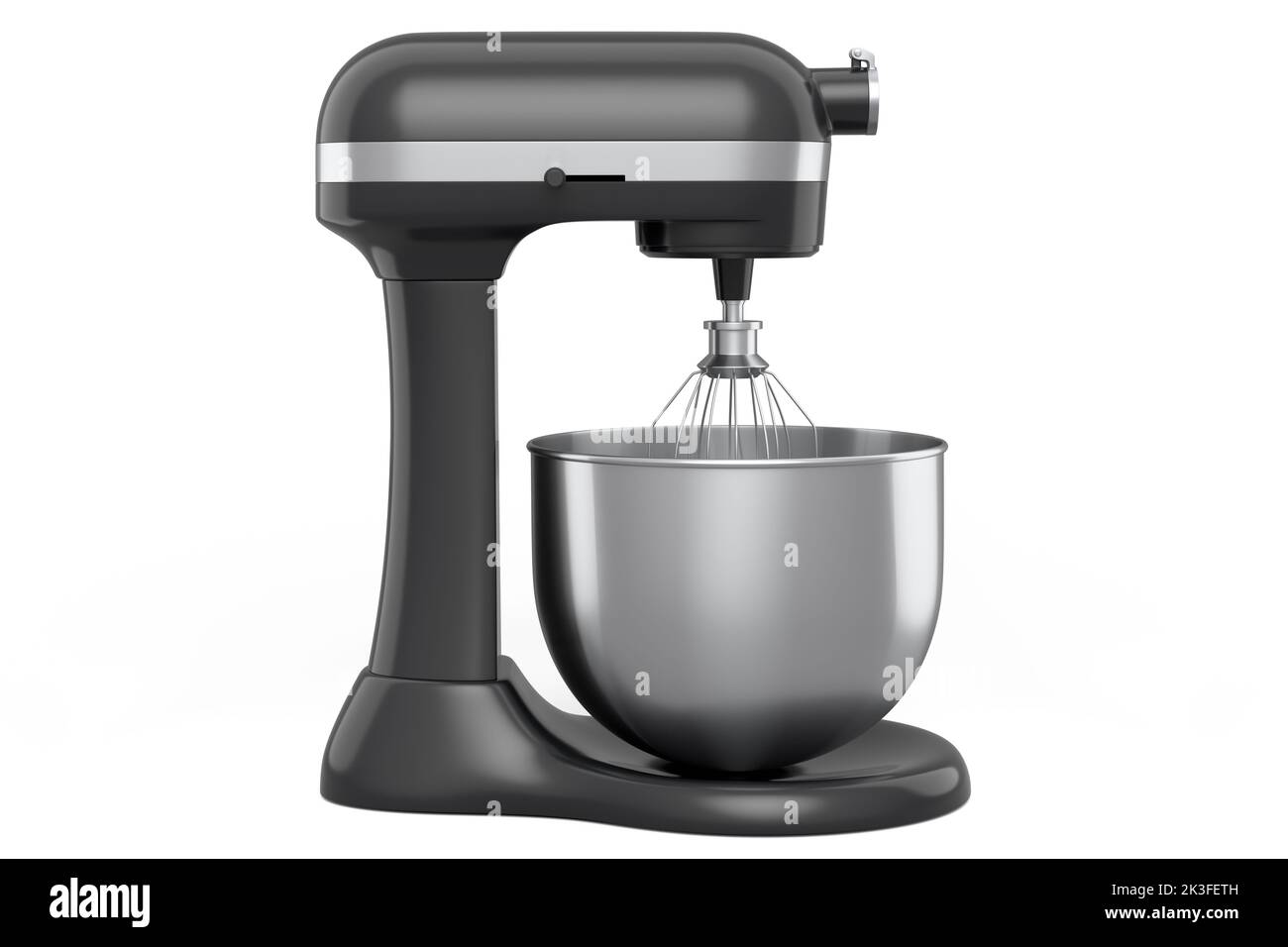 Modern kitchen mixer for baking on a white background. 3d render of ...