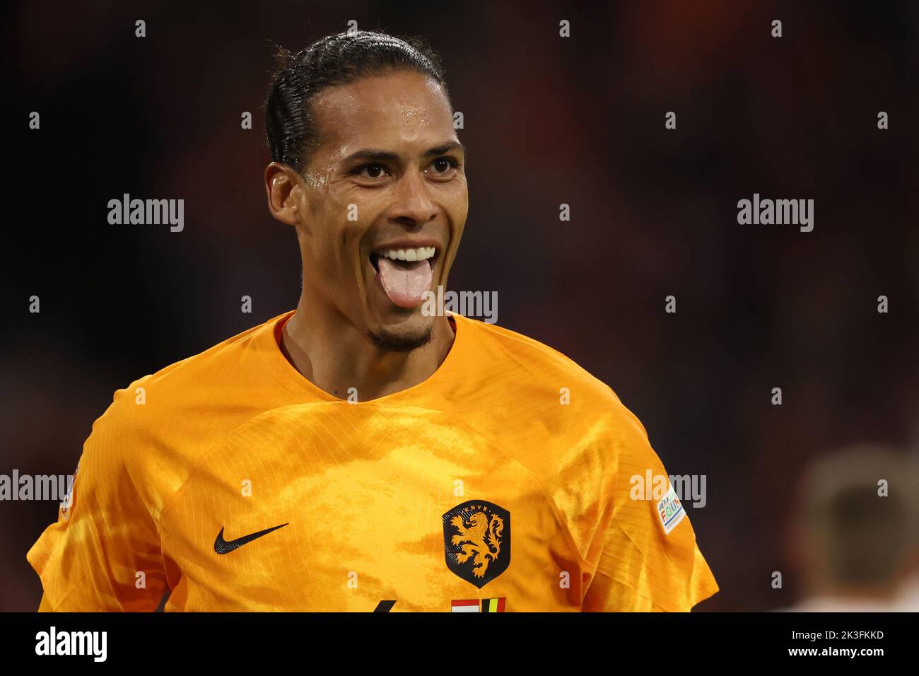 AMSTERDAM, NETHERLANDS - SEPTEMBER 25: Virgil van Dijk of The ...