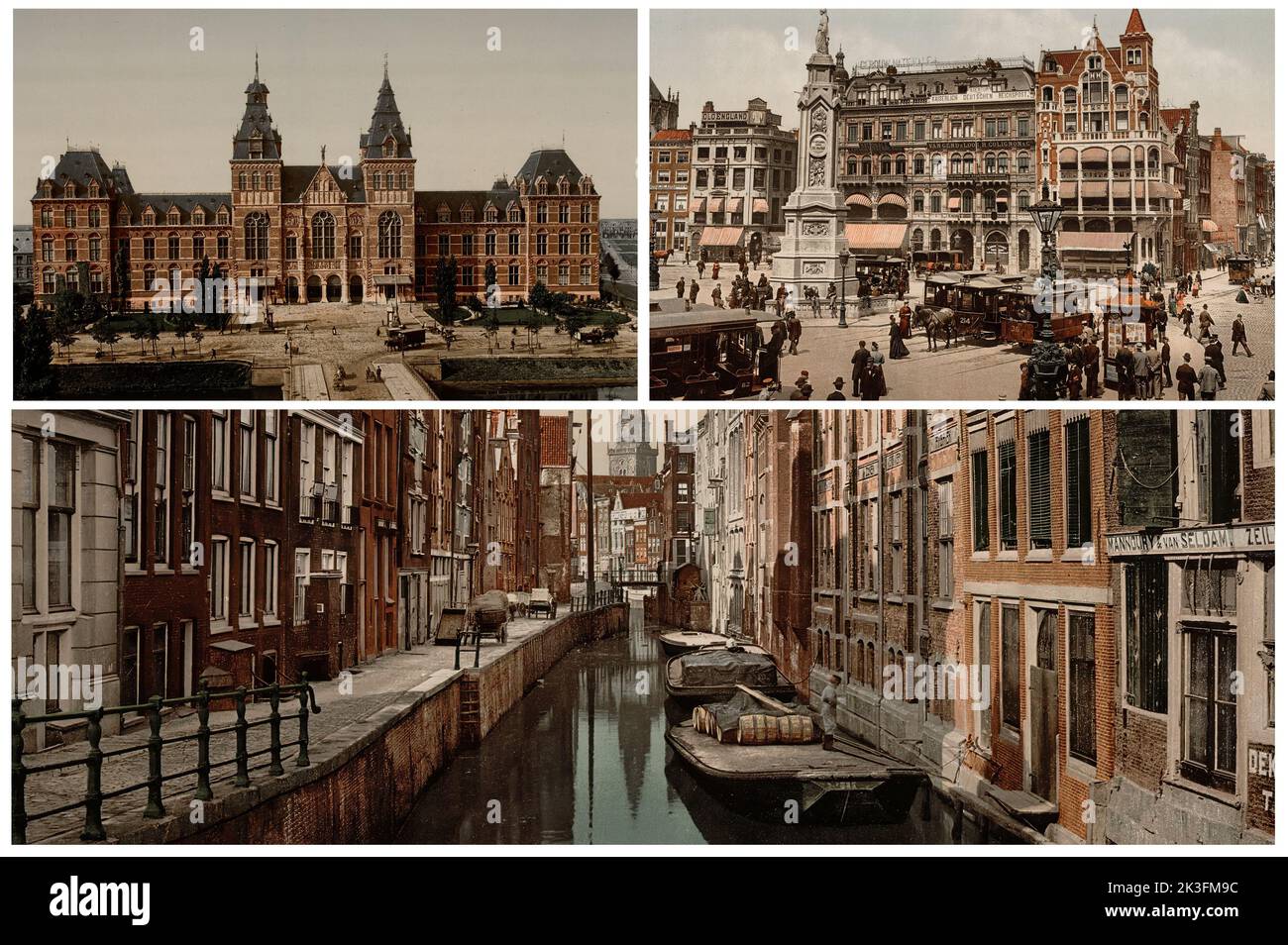 Amsterdam (Holland) in the late 1800s and early 1900s Stock Photo - Alamy
