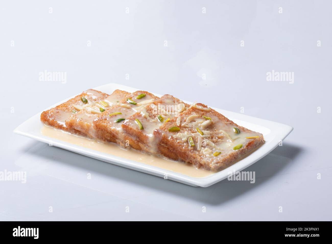 Delicious and creamy Shahi Tukrey (Bread Pudding).Shahi Tukda tukra ...