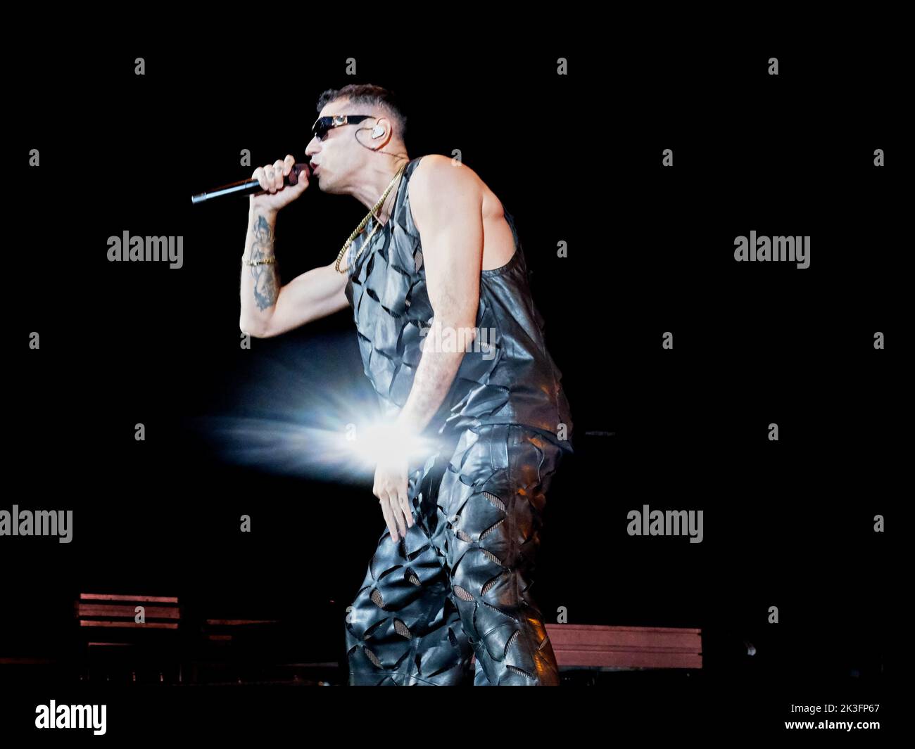 Arena, Verona, Italy, September 25, 2022, Marracash during Marracash ...