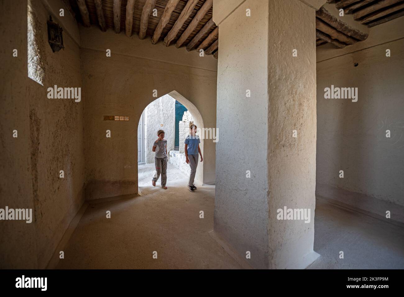 Interiors of Bahla Fort Citadel, Oman Stock Photo - Alamy