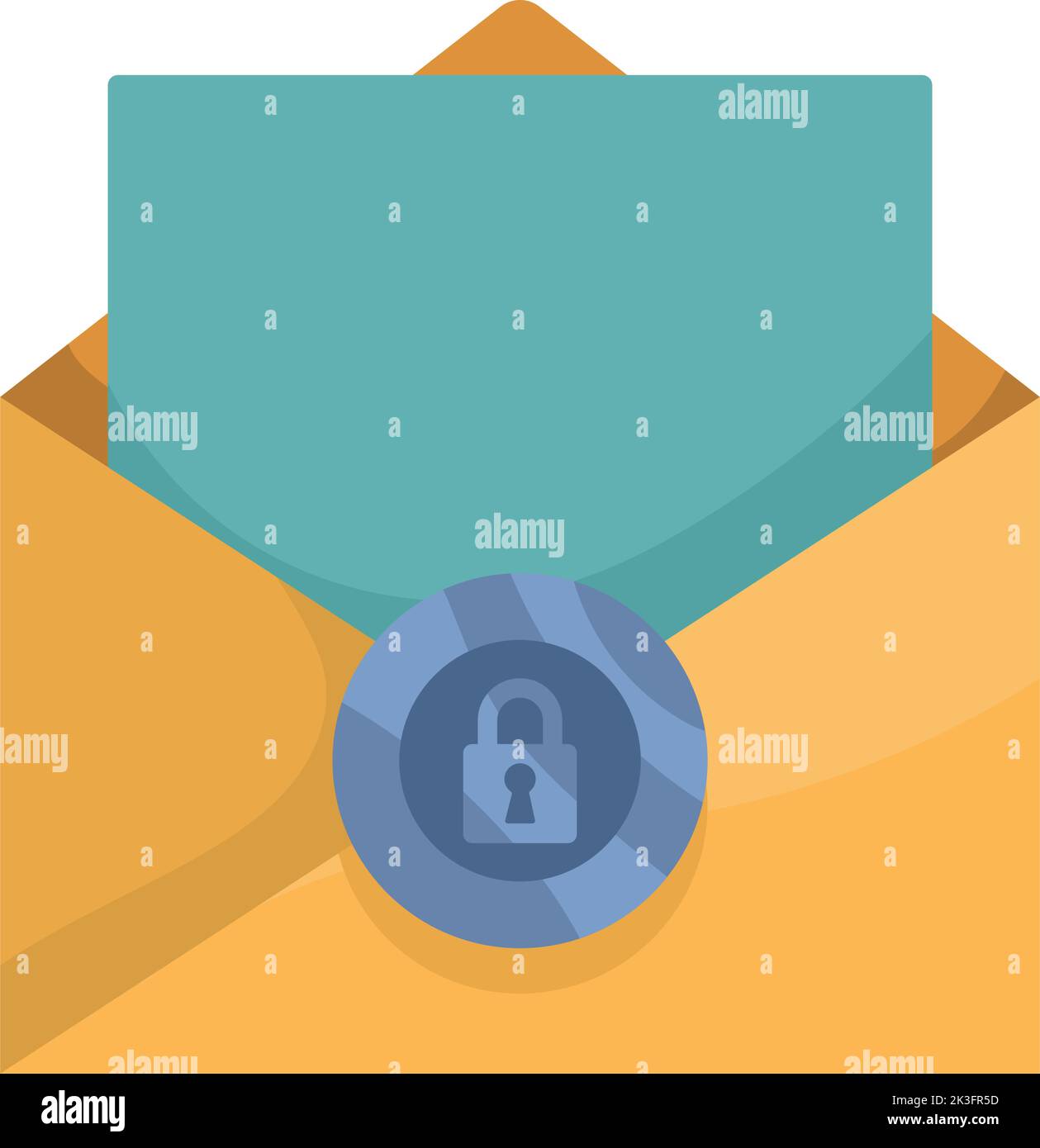 envelope with padlock Stock Vector Image & Art - Alamy