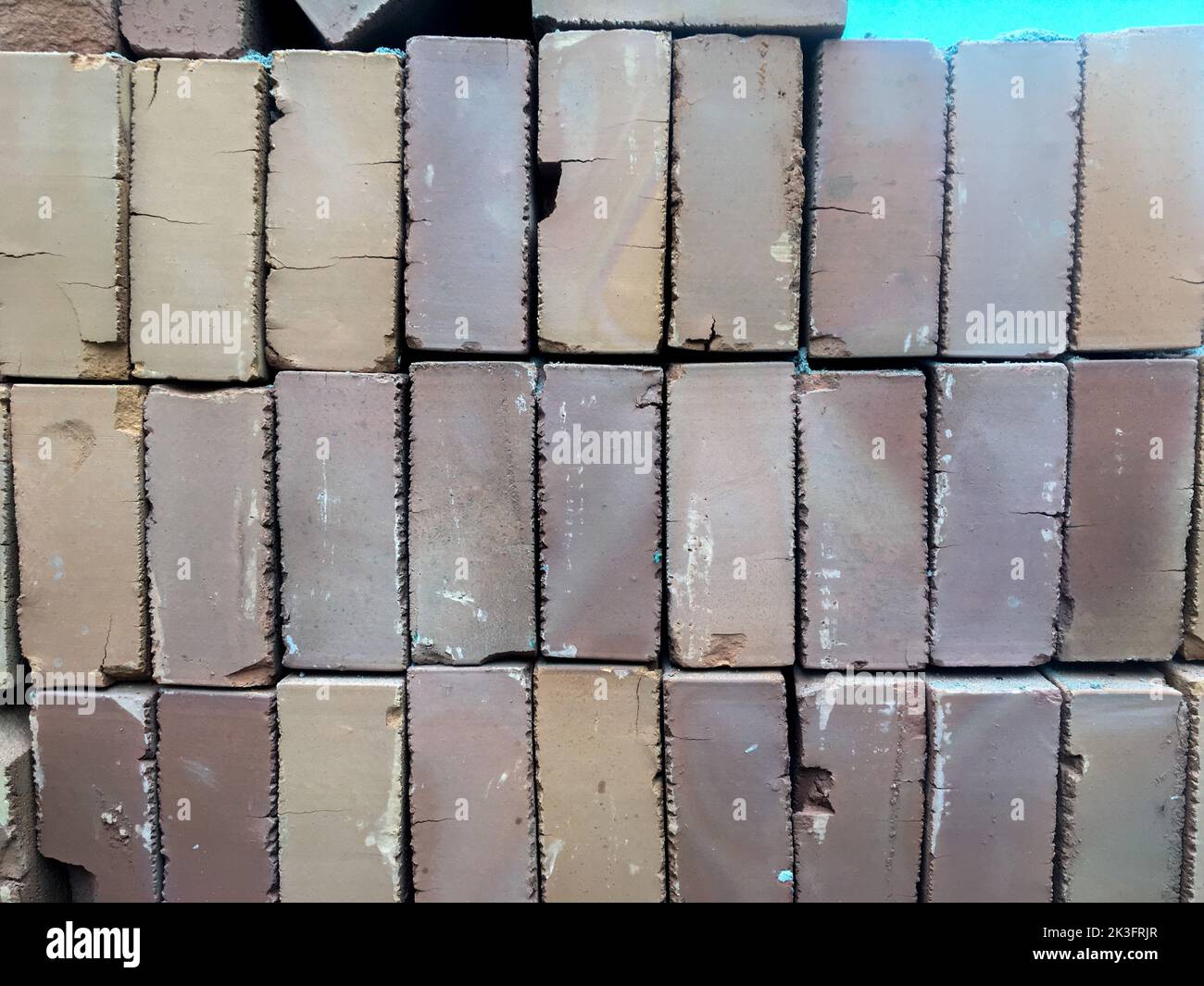 Stacked bricks for construction. Architecture Stock Photo - Alamy