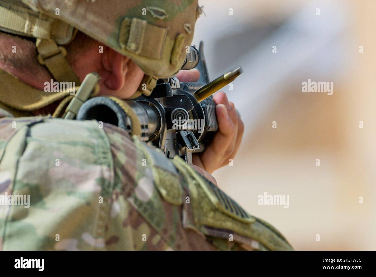 A U.S. Soldier with Task Force Americal from the 1st Battalion, 182nd ...
