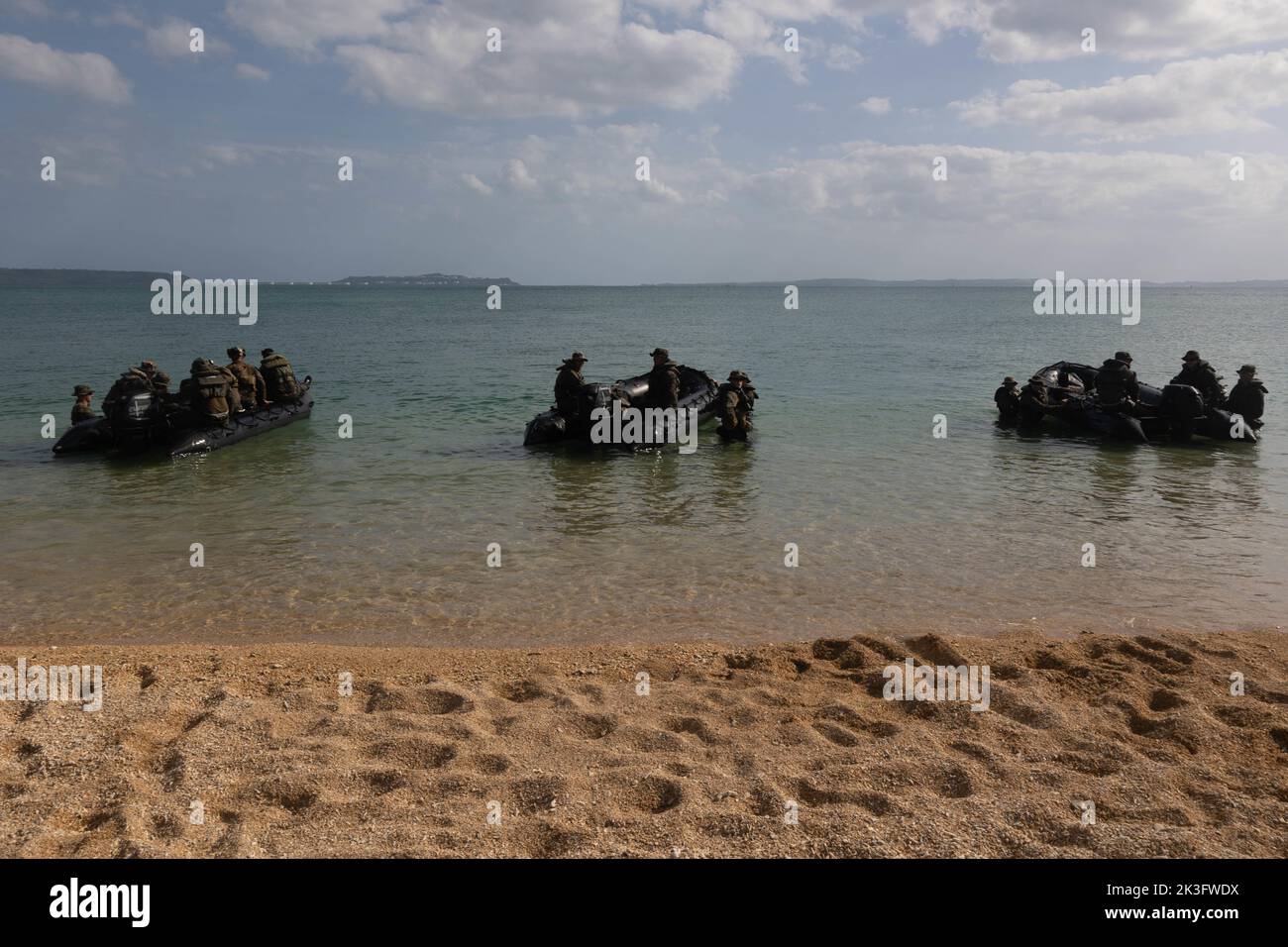U.S. Marines with 1st Battalion, 2nd Marine Regiment, prepare combat ...