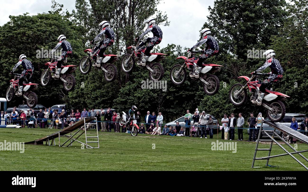 Motorcycle Display on the Kinecroft, 16th June 2012 - multiple exposure ...