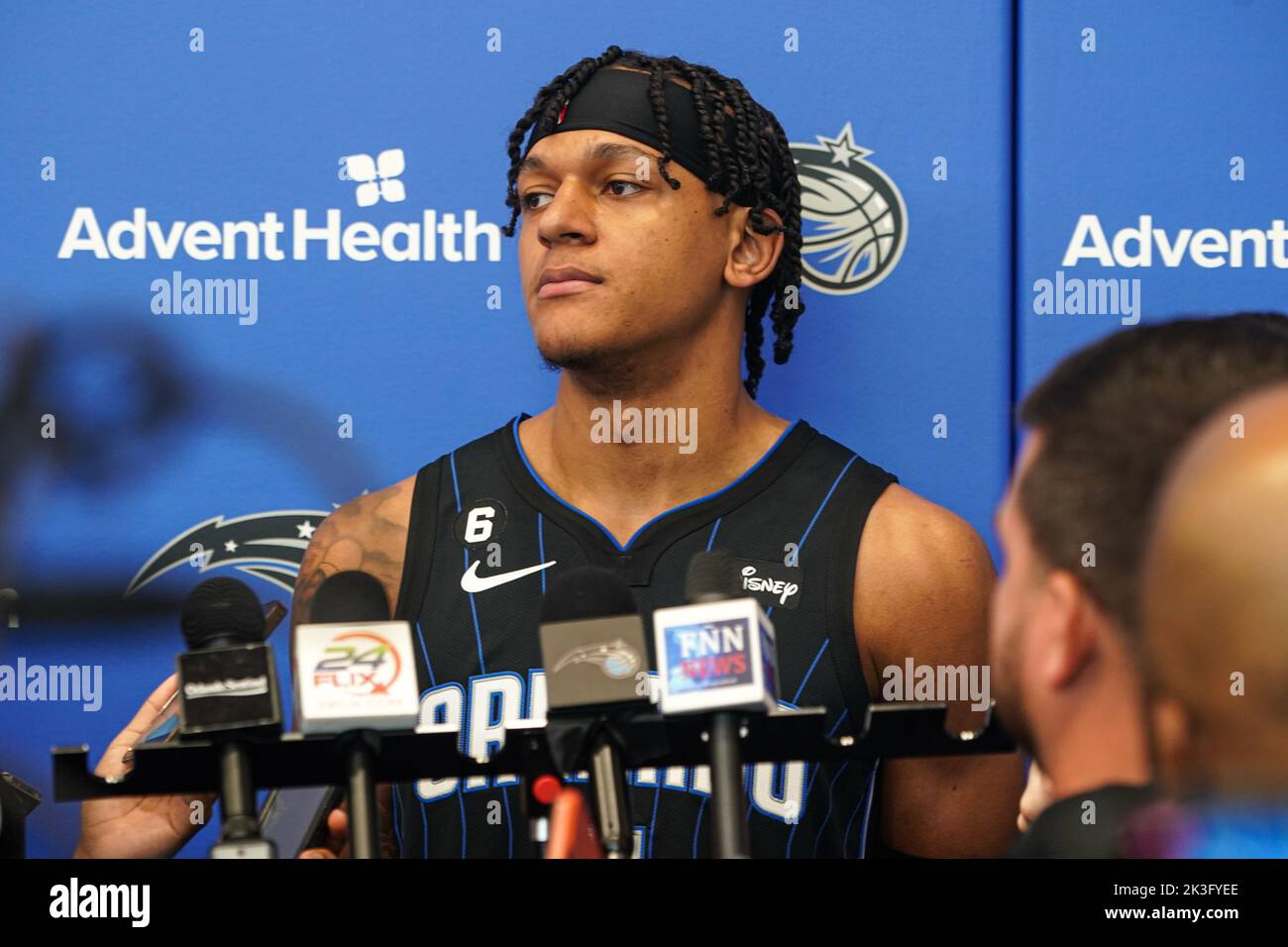 Orlando, Florida, USA, September 26, 2022, Paolo Banchero #5 at a press ...