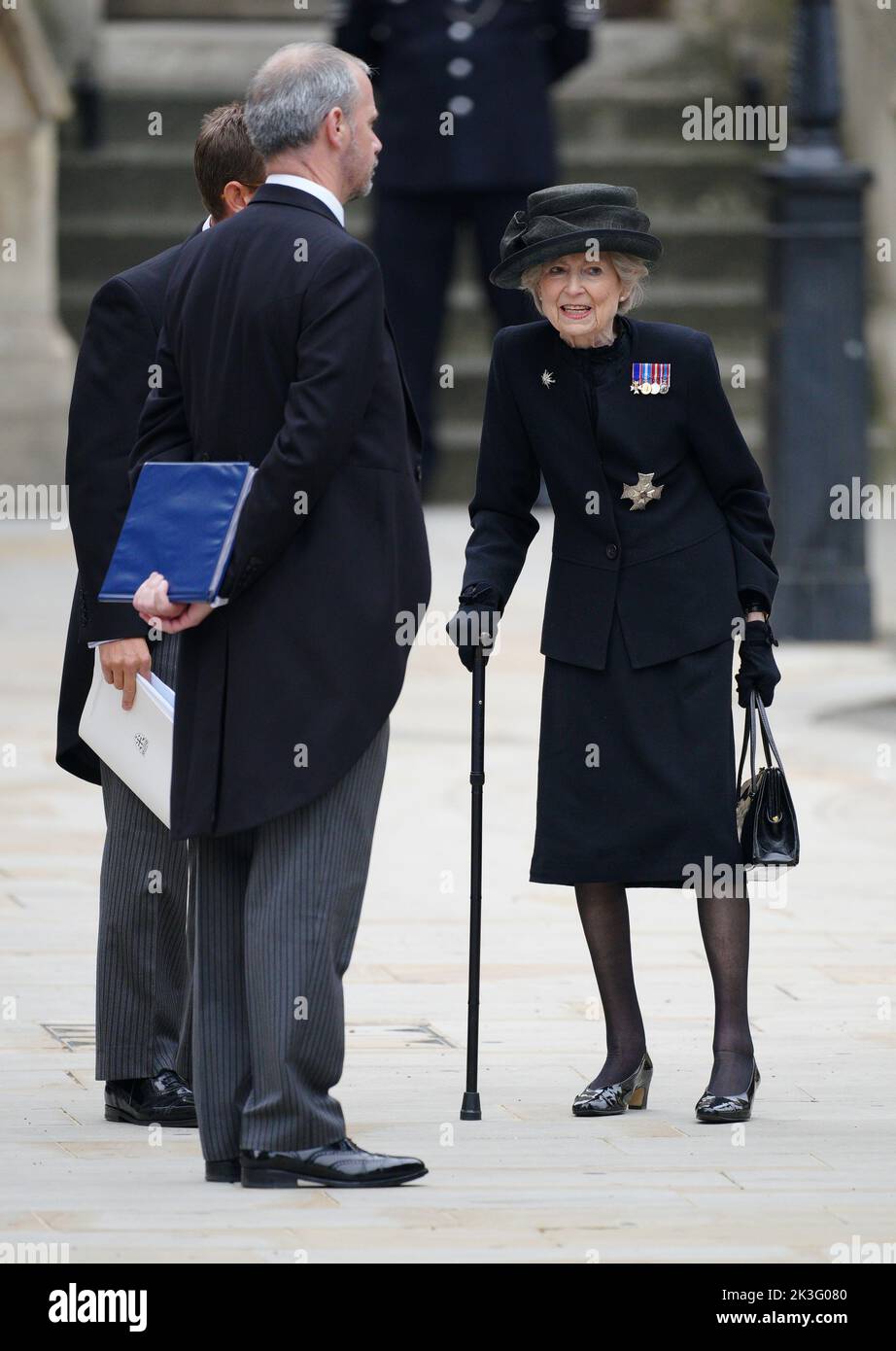Princess Alexandra at the State Funeral of Queen Elizabeth II, held at ...