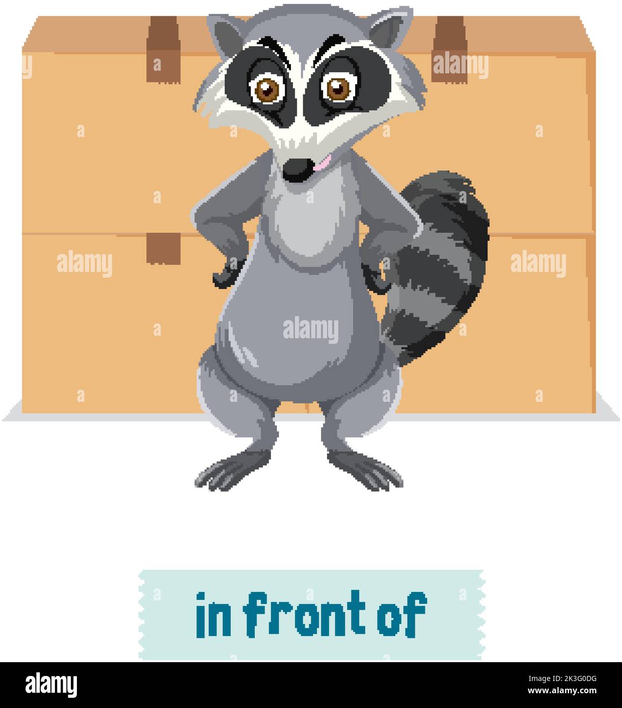 English prepositions cartoon animal hi-res stock photography and images ...