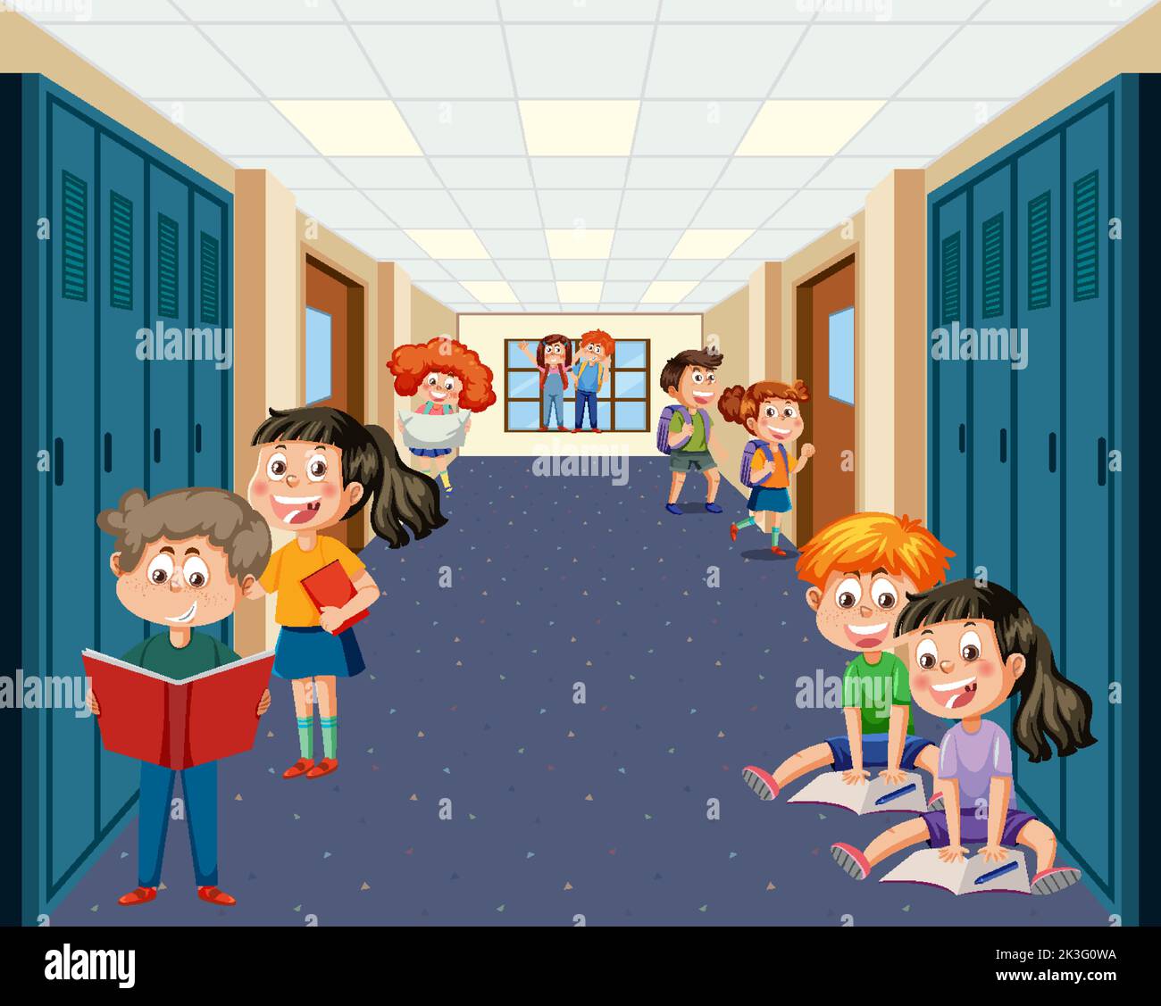 Primary school locker room hi-res stock photography and images - Alamy