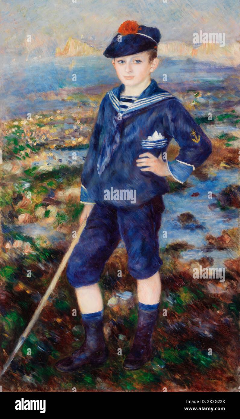 Sailor Boy (Portrait of Robert Nunès) (1883) by Pierre-Auguste Renoir ...