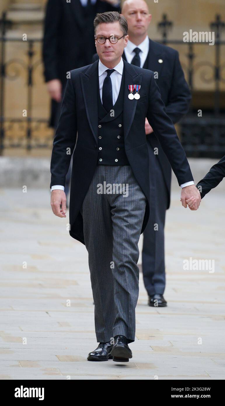 George Gilman at the State Funeral of Queen Elizabeth II, held at Westminster Abbey, London ...
