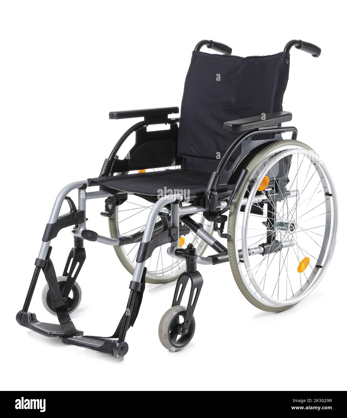 Modern wheelchair isolated on white Stock Photo - Alamy