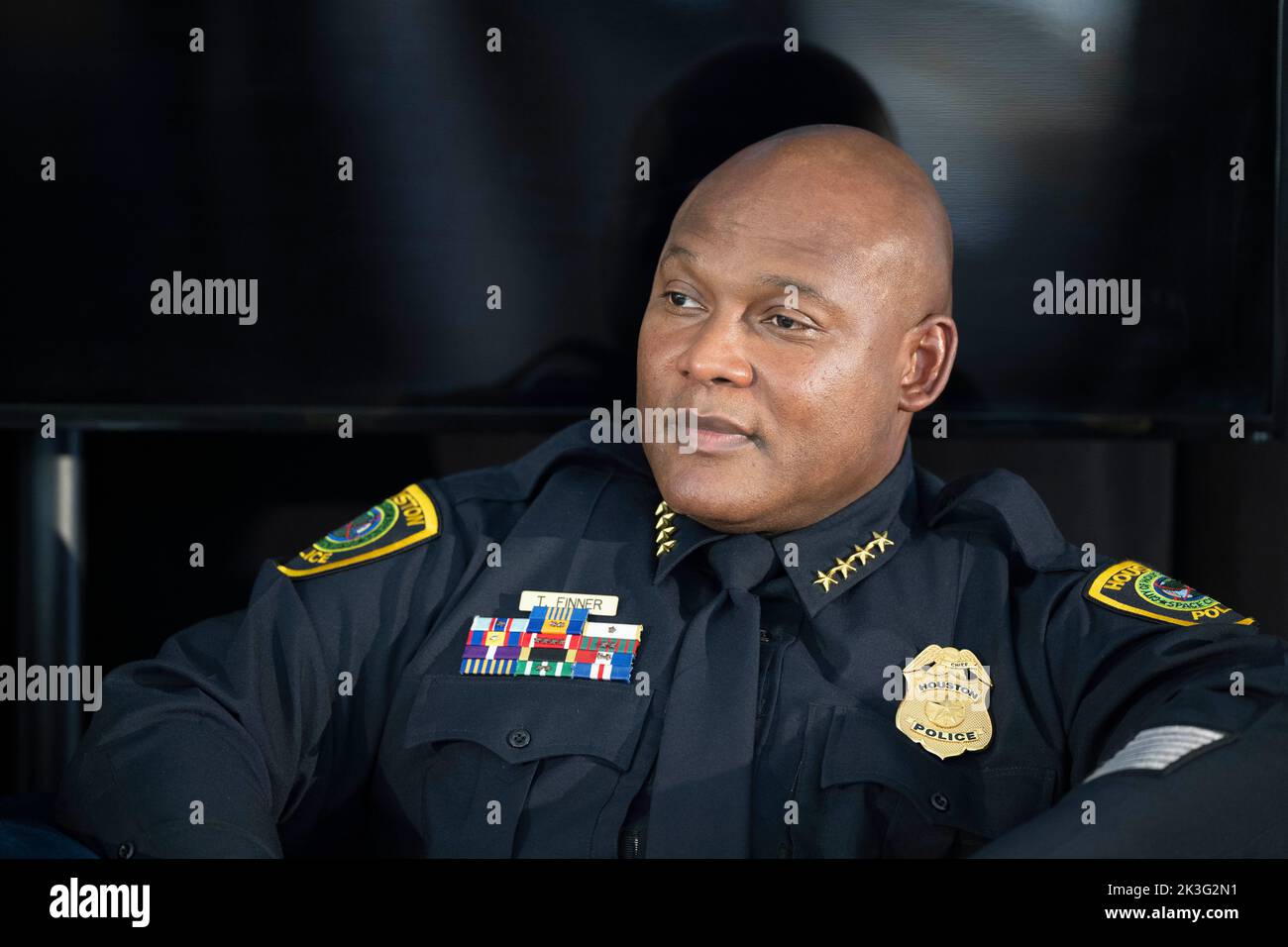 Austin Texas USA, September 24, 2022: Houston police chief TROY FINNER ...