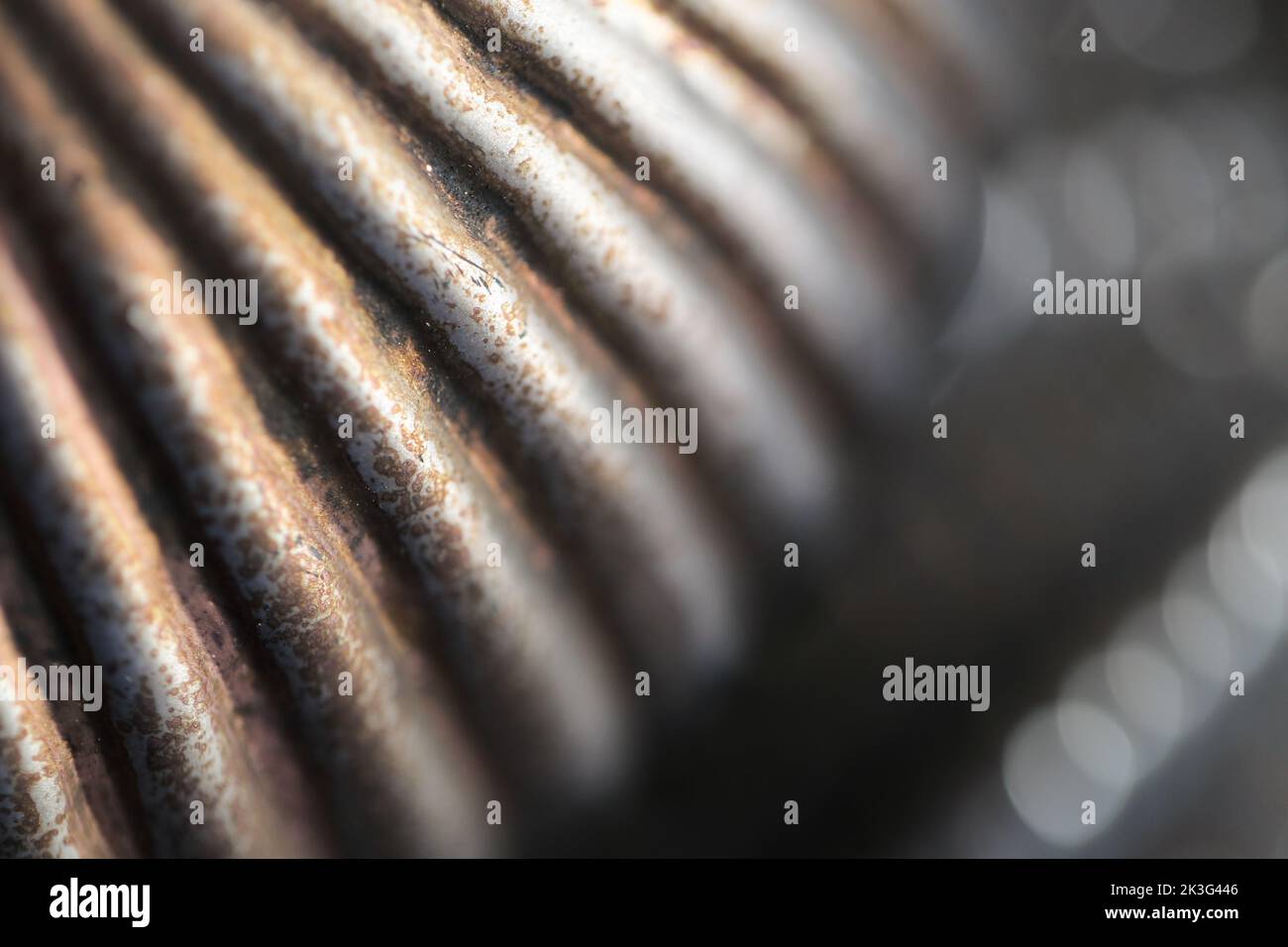 metallic photo wallpaper. Shabby metal background .Ribbed metal rusty ...